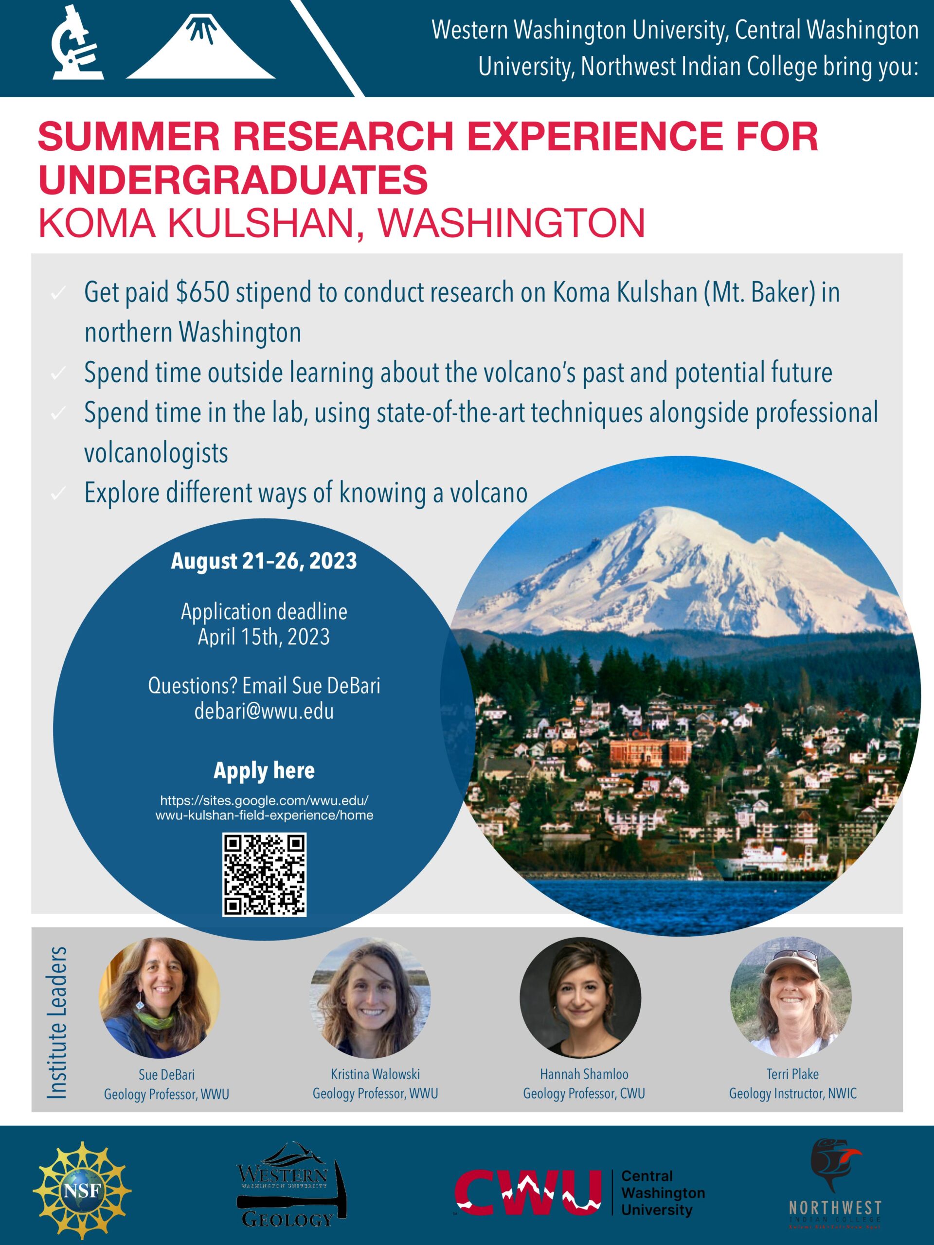 Applications Due: Volcano Summer Research / Koma Kulshan Summer Field ...